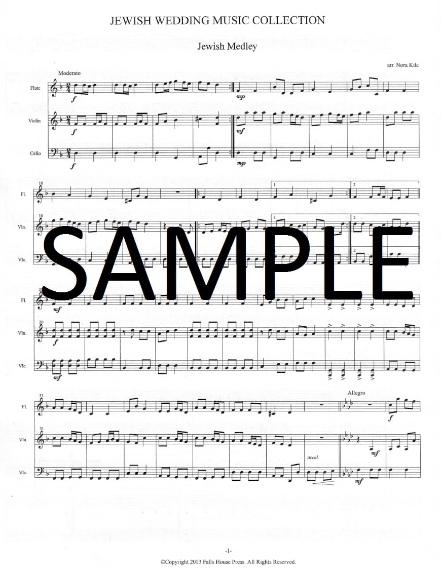 Buy Jewish Wedding Music Collection Online at $29.99 - Flute World