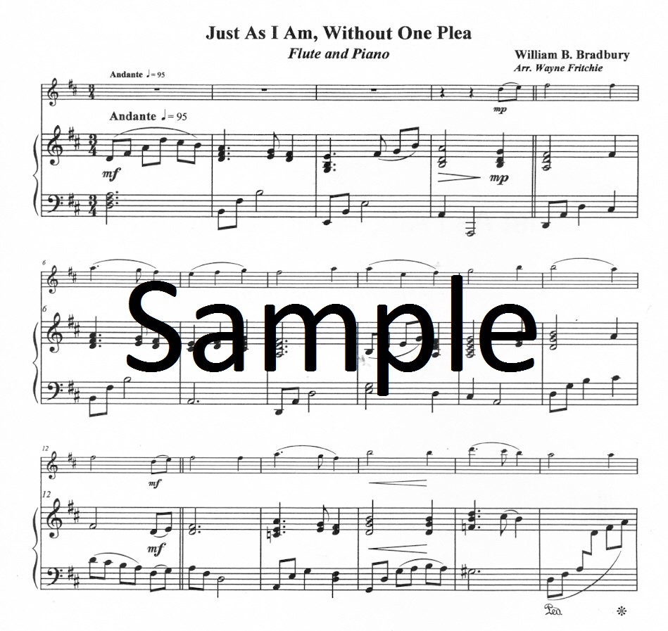 Buy Just As I Am, WIthout One Plea Online at $9 - Flute World