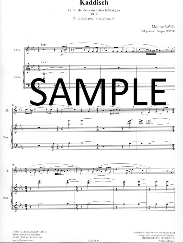 Buy Kaddish Online at $17.95 - Flute World