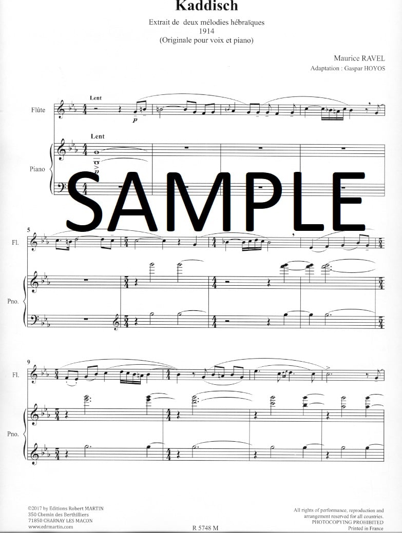 Buy Kaddish Online at $17.95 - Flute World