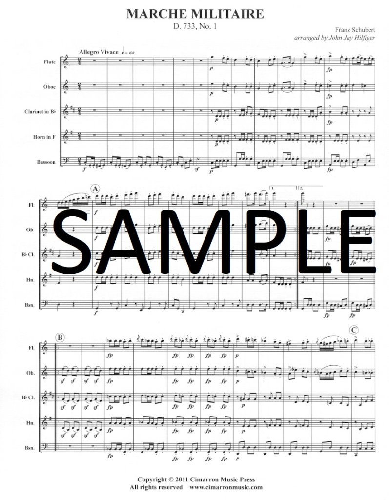 Buy March Militaire, D733#1 Online at $18 - Flute World