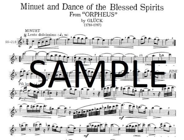 Buy Minuet & Dance of the Blessed Spirits Online at $8.99 - Flute World