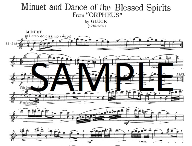 Buy Minuet & Dance of the Blessed Spirits Online at $8.99 - Flute World