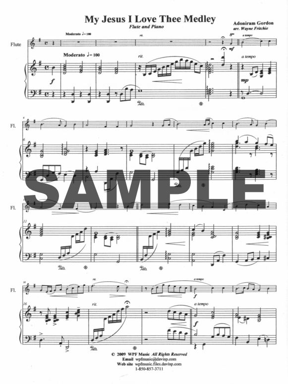 Buy My Jesus I Love Thee Medley Online at $9 - Flute World