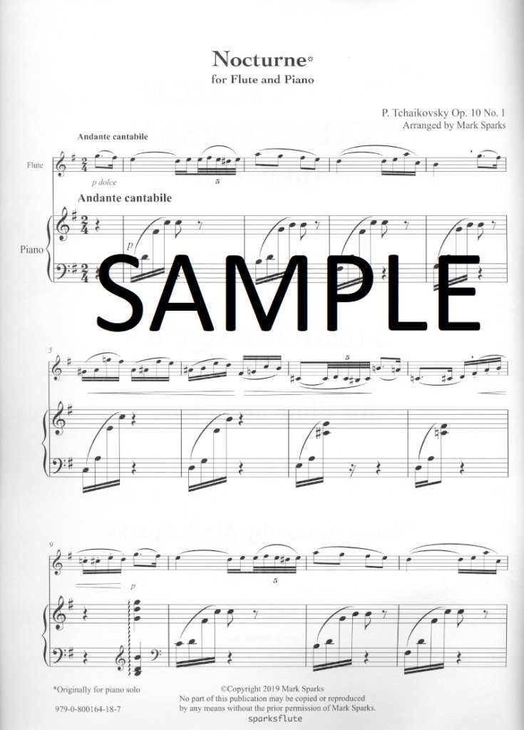 Buy Nocturne and Humoresque Op10 Online at $13.35 - Flute World