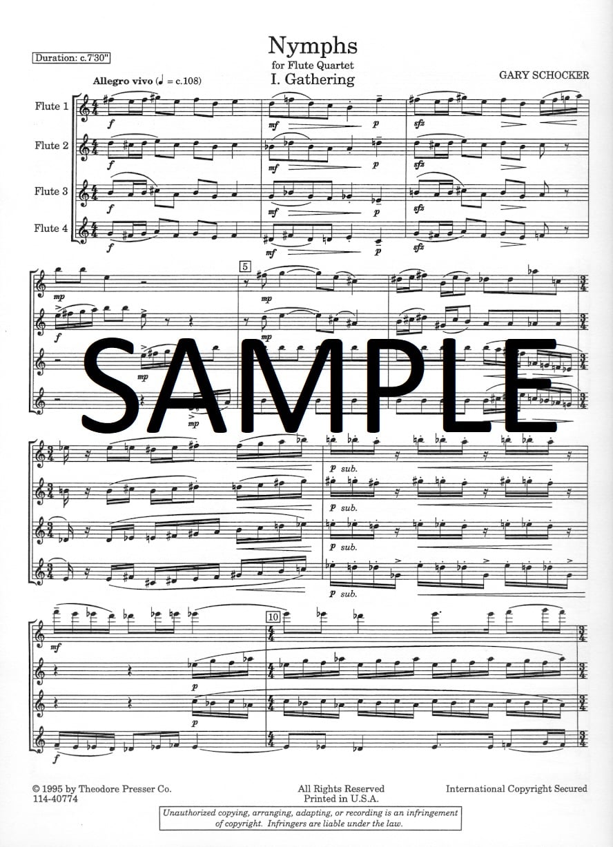 Buy Nymphs Online at $22.99 - Flute World