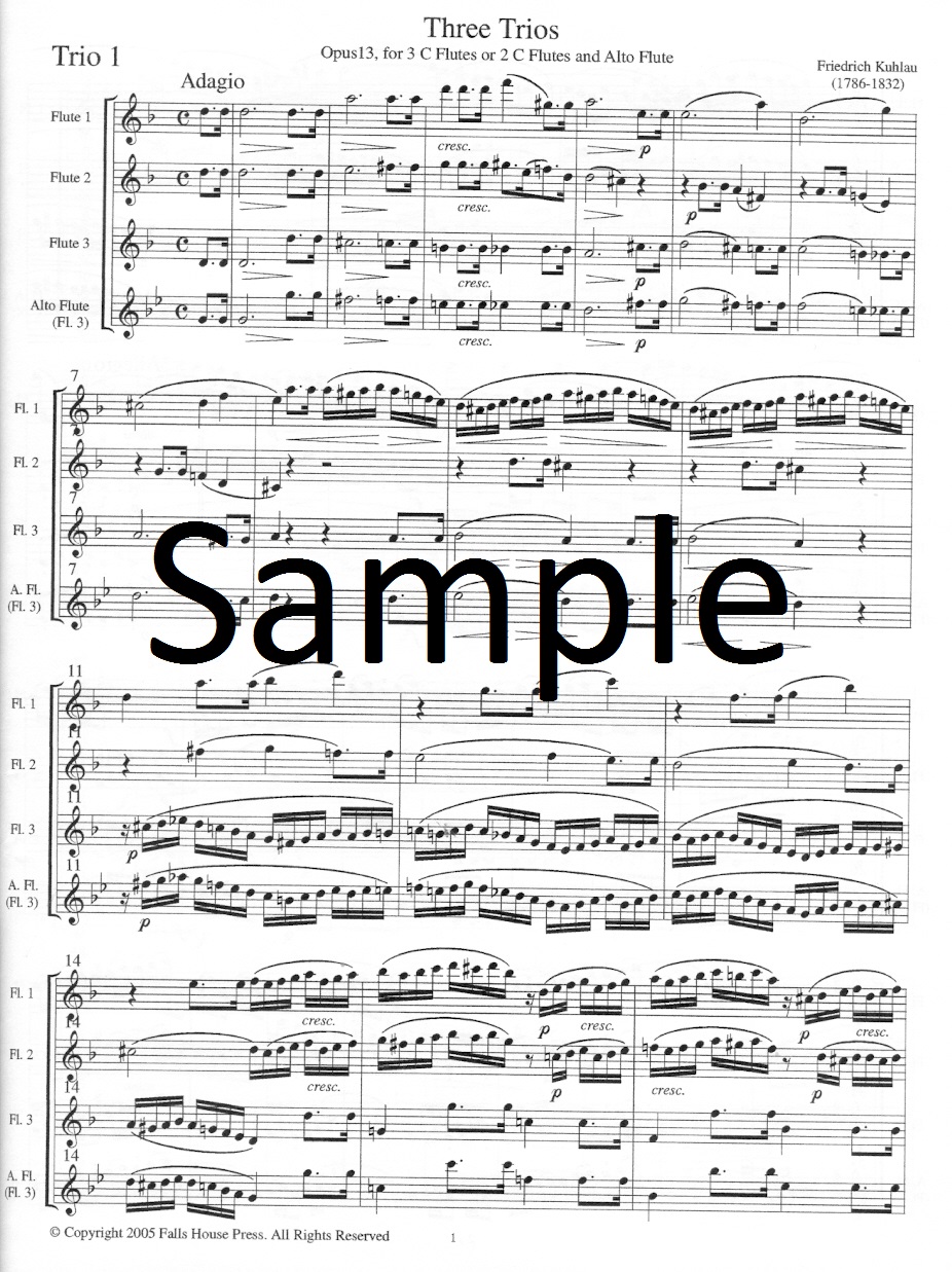 Buy Op13 Three Trios Online at $42 - Flute World