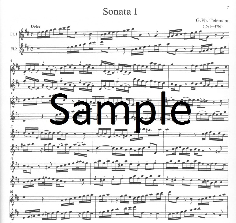 Buy Op2 Six Sonatas (score form) Online at $20.95 - Flute World