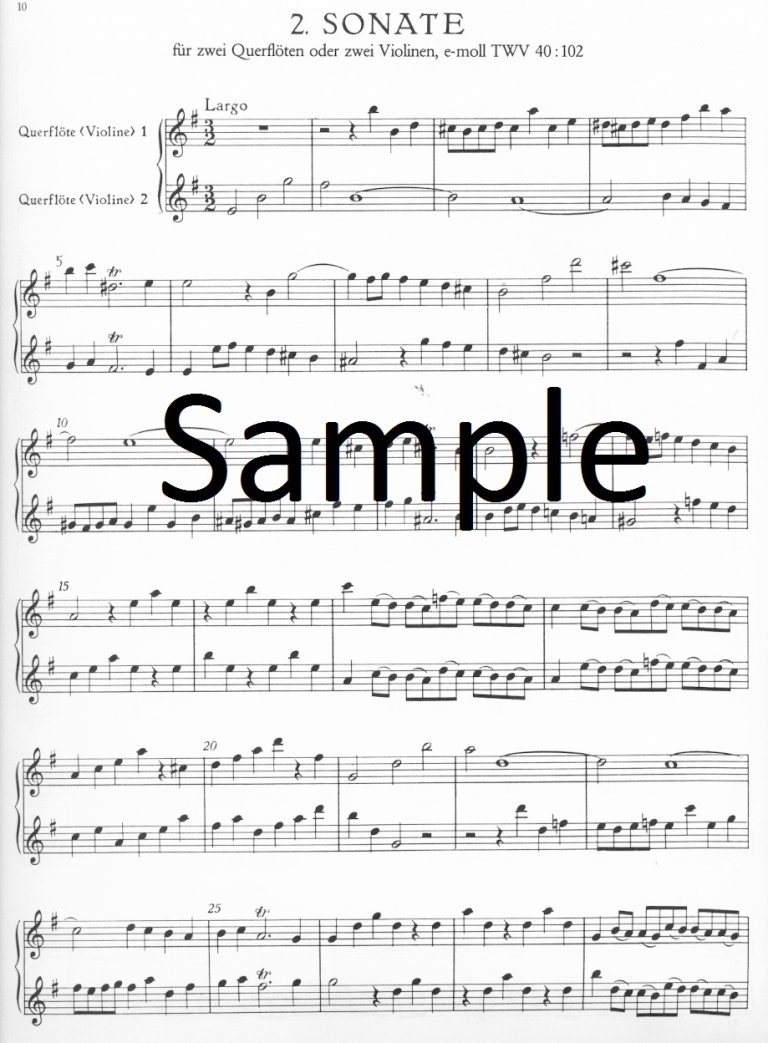 Buy Op2 Six Sonatas (v.1) (score form) Online at $19.95 - Flute World
