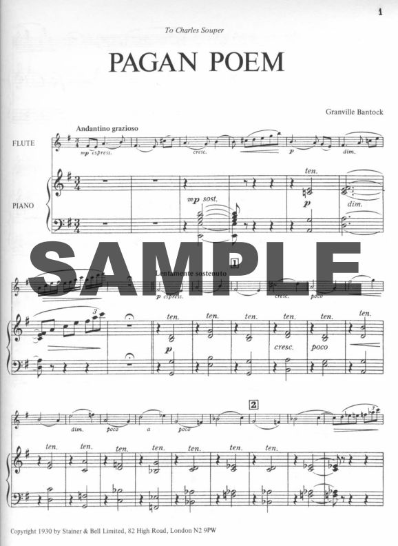 Buy Pagan Poem Online at $10.5 - Flute World