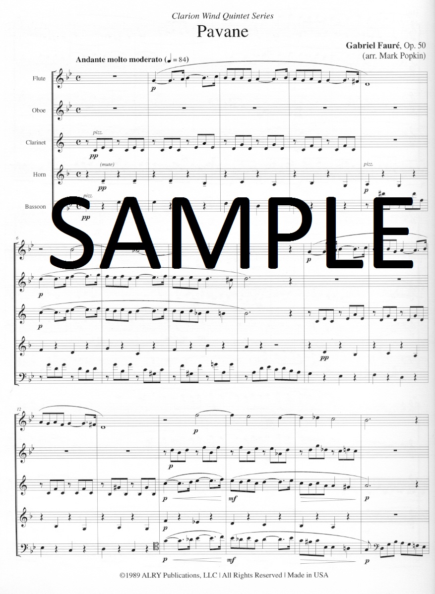 Buy Pavane Op50 Online at $19 - Flute World