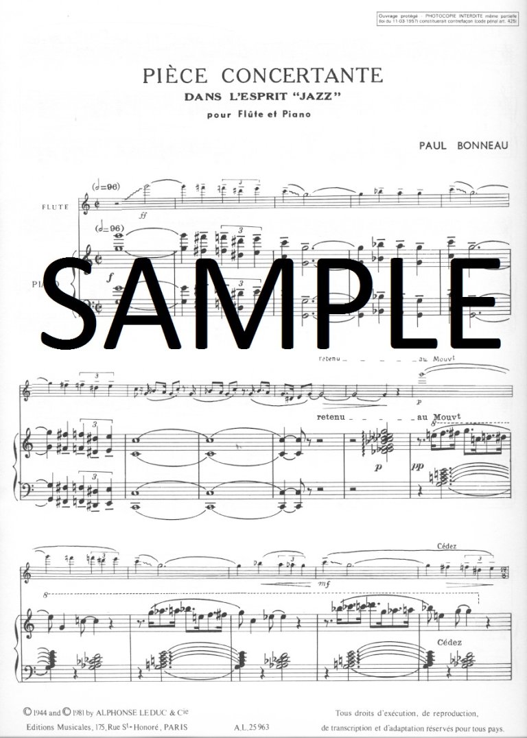 Buy Piece Concertante Online at $44.7 - Flute World