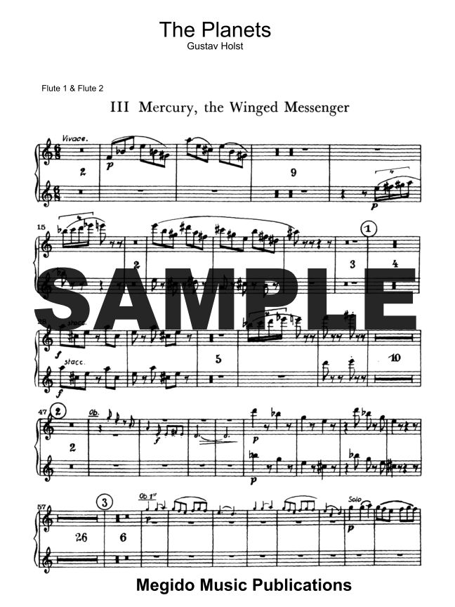 Buy Planets (The) - Mercury, the Winged Messenger (1st Flute & 2nd ...