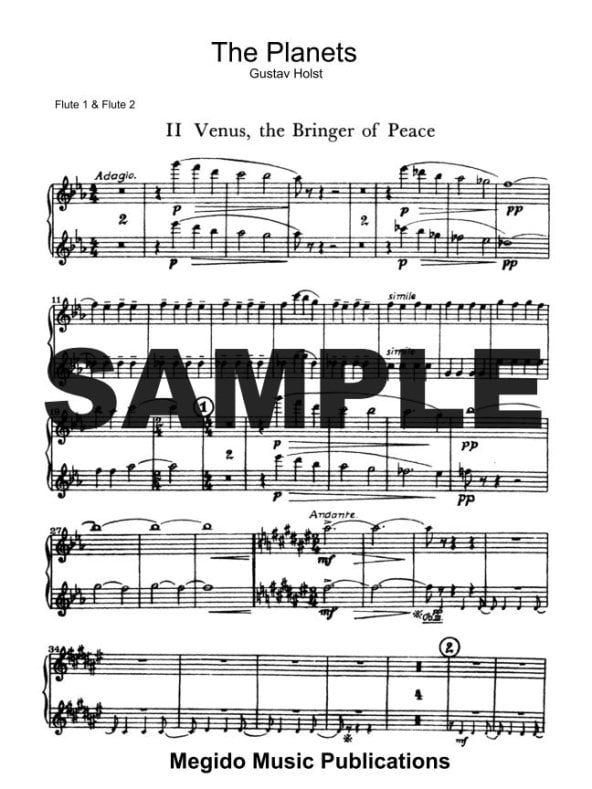 Buy Planets (The) - Venus, the Bringer of Peace (1st & 2nd Flute Part ...