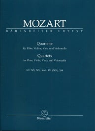 Buy Quartets K285,285a,285b,298 URTEXT (score) Online at $17.95 - Flute World