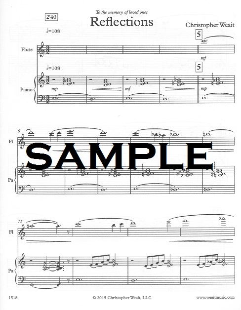 Buy Reflections Online at $7.5 - Flute World