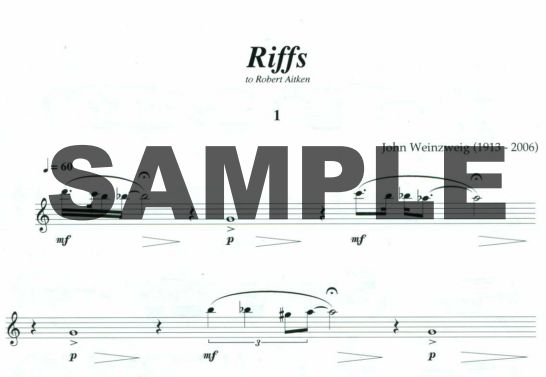 Buy Riffs Online at $15 - Flute World