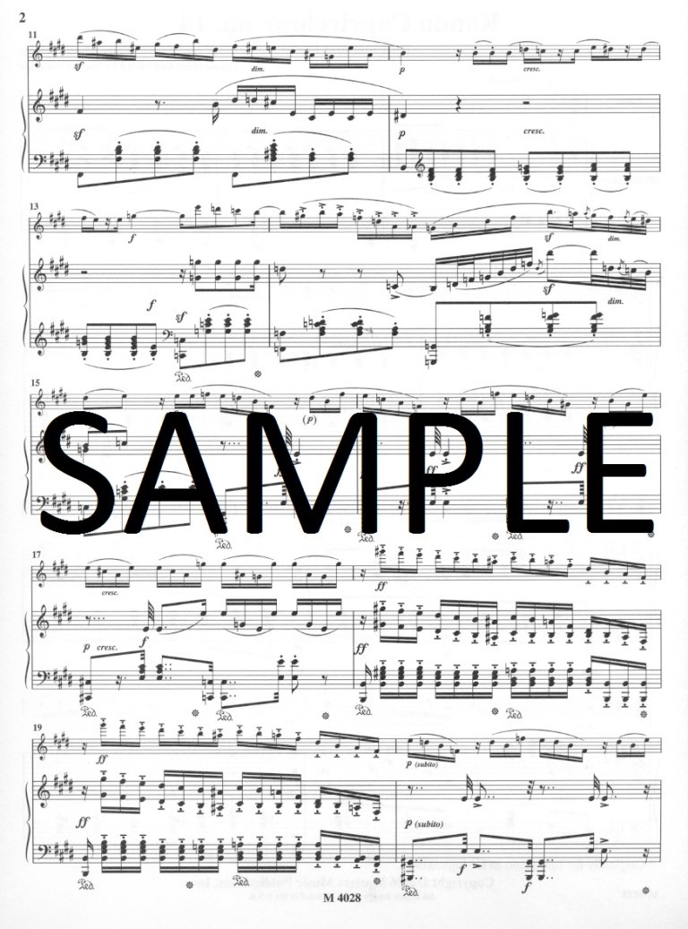 Buy Rondo Capriccioso Op14 (ed.Stallman) Online at $10.95 - Flute World