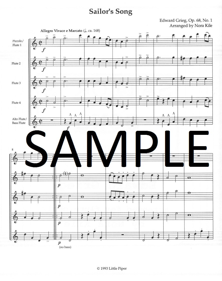 Buy Sailor's Song Online at $8.99 - Flute World
