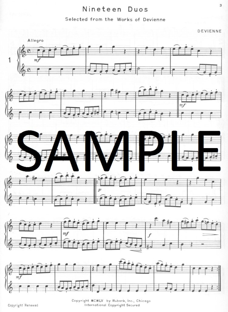Buy Selected Duets (v.1) (score form) Online at $11.99 - Flute World