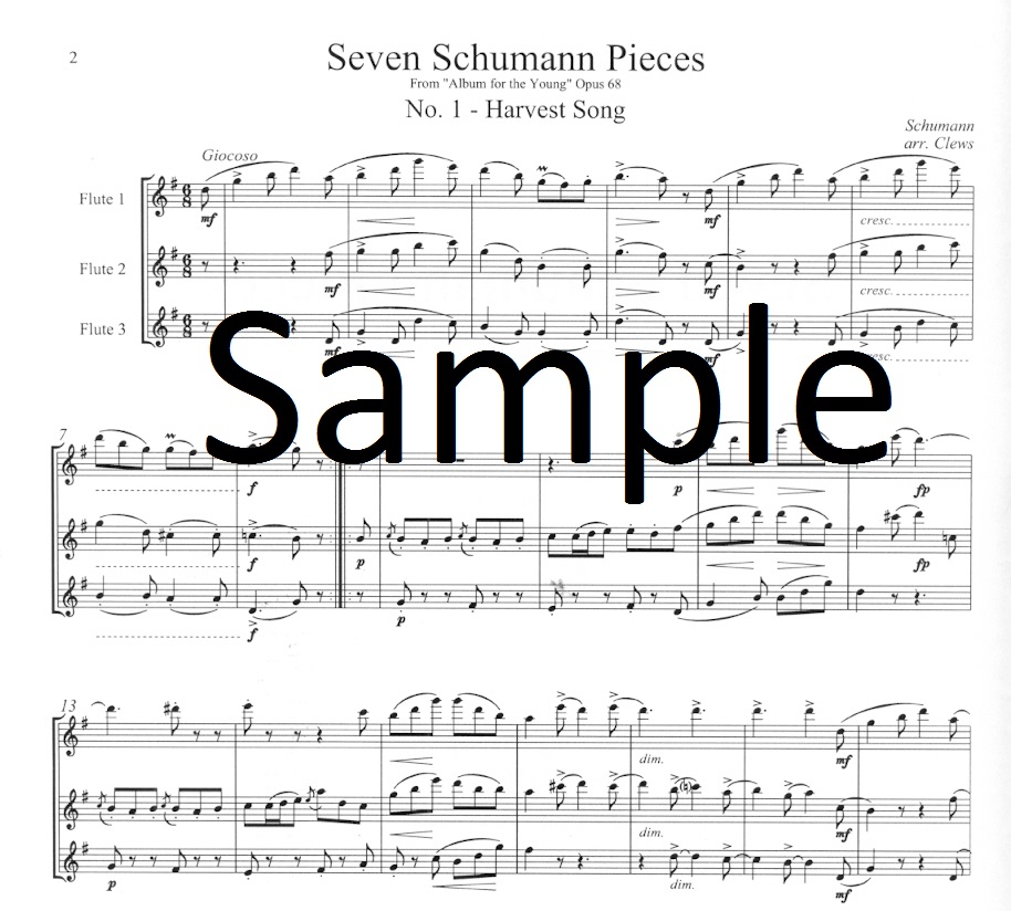 Buy Seven Schumann Pieces Online at $13.95 - Flute World