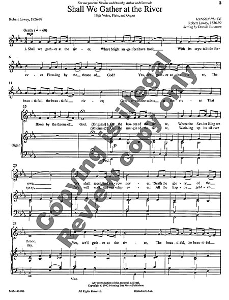 Buy Shall We Gather At The River Online at $13 - Flute World