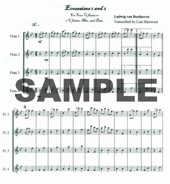 Buy Six Ecossaises WoO83 Online at $21 - Flute World