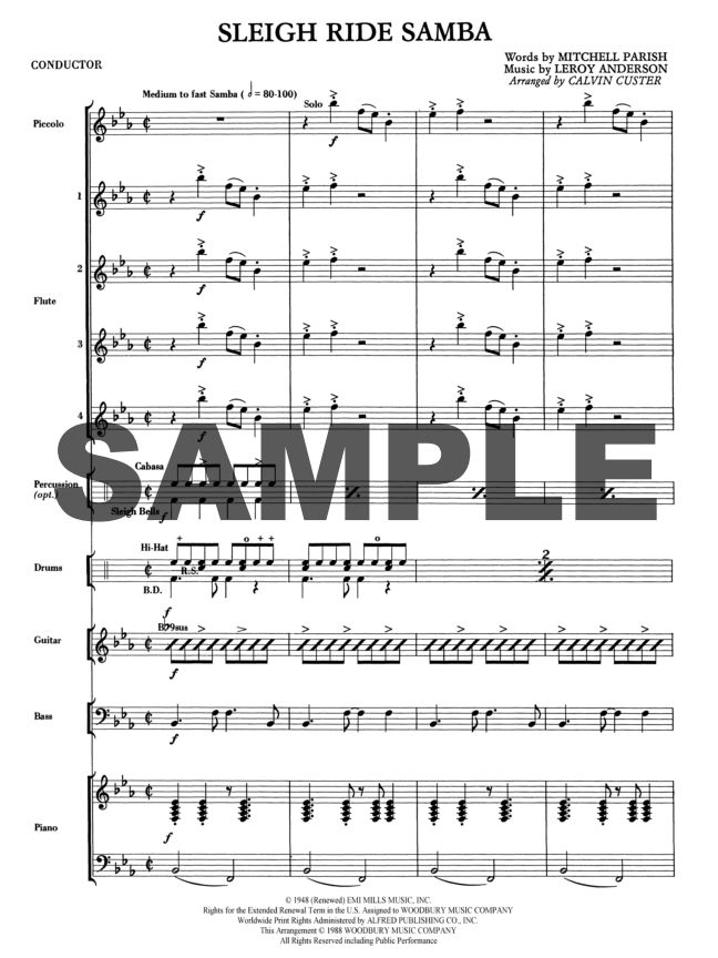Buy Sleigh Ride Samba Online at $15.99 - Flute World