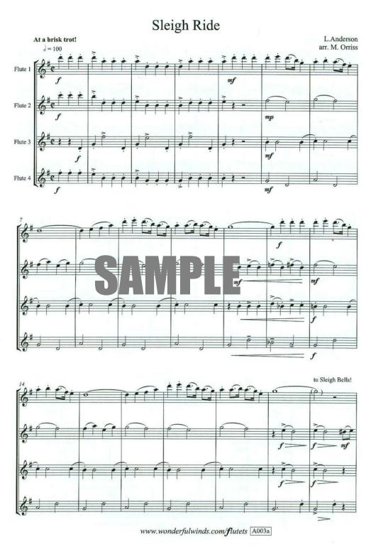 Buy Sleigh Ride (version 1) Online at $23.95 - Flute World