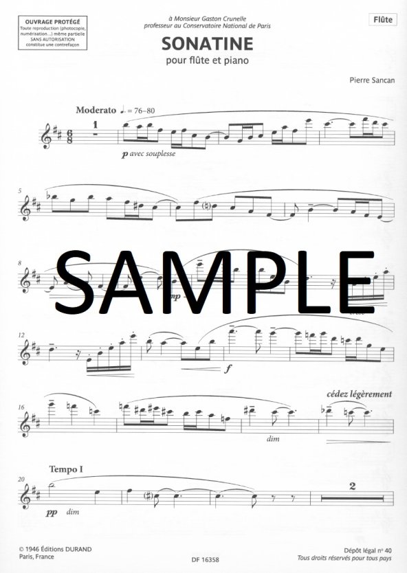 Buy Sonatine Online at $19.99 - Flute World