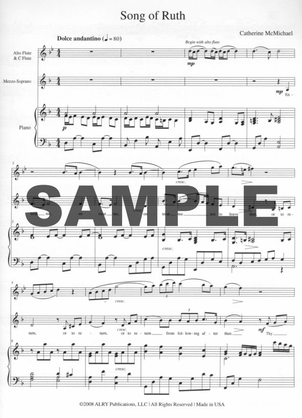 Buy Song of Ruth Online at $17 - Flute World