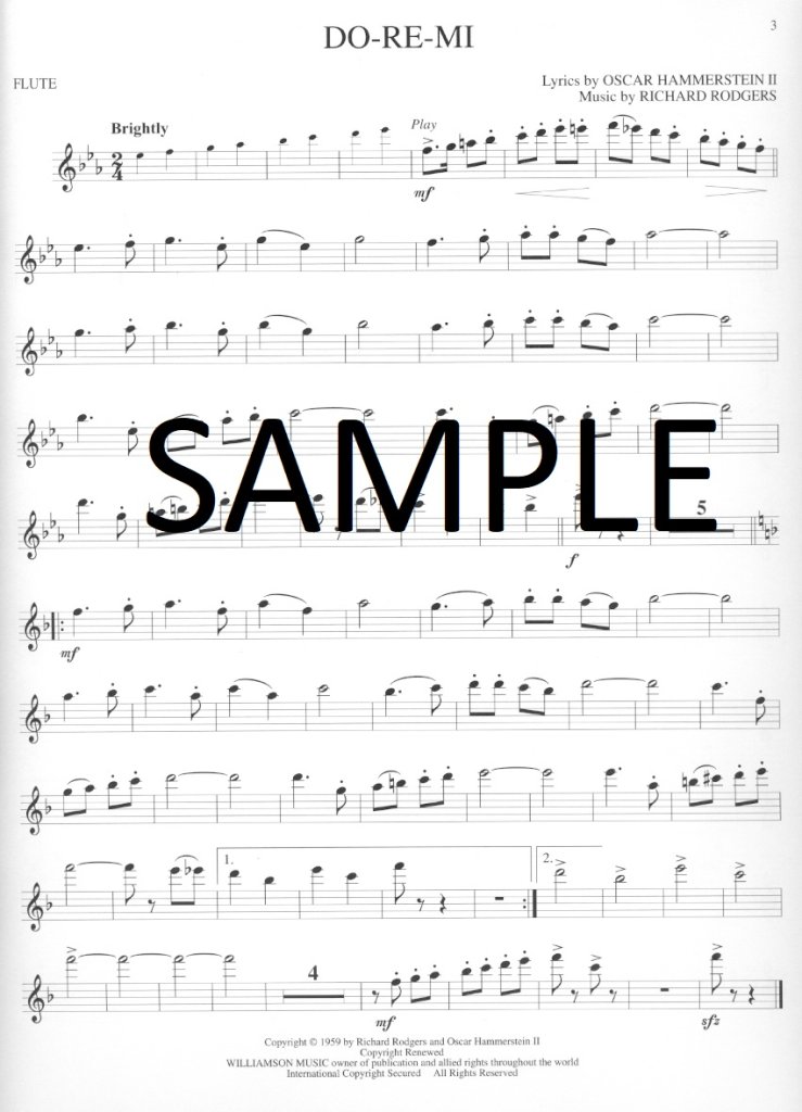 Buy Sound of Music, The Play-Along Book Online at $16.99 - Flute World