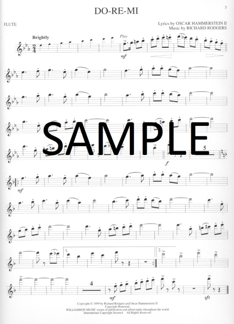 Buy Sound of Music, The Play-Along Book Online at $16.99 - Flute World