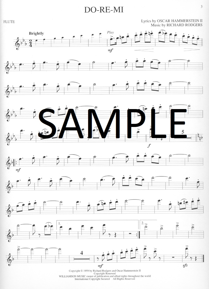 Buy Sound of Music, The Play-Along Book Online at $16.99 - Flute World