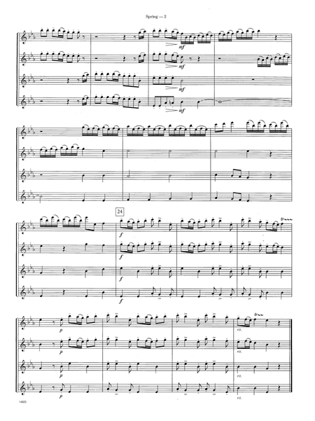Buy Spring from the Four Seasons(ed.Halferty) Online at $11.95 - Flute ...