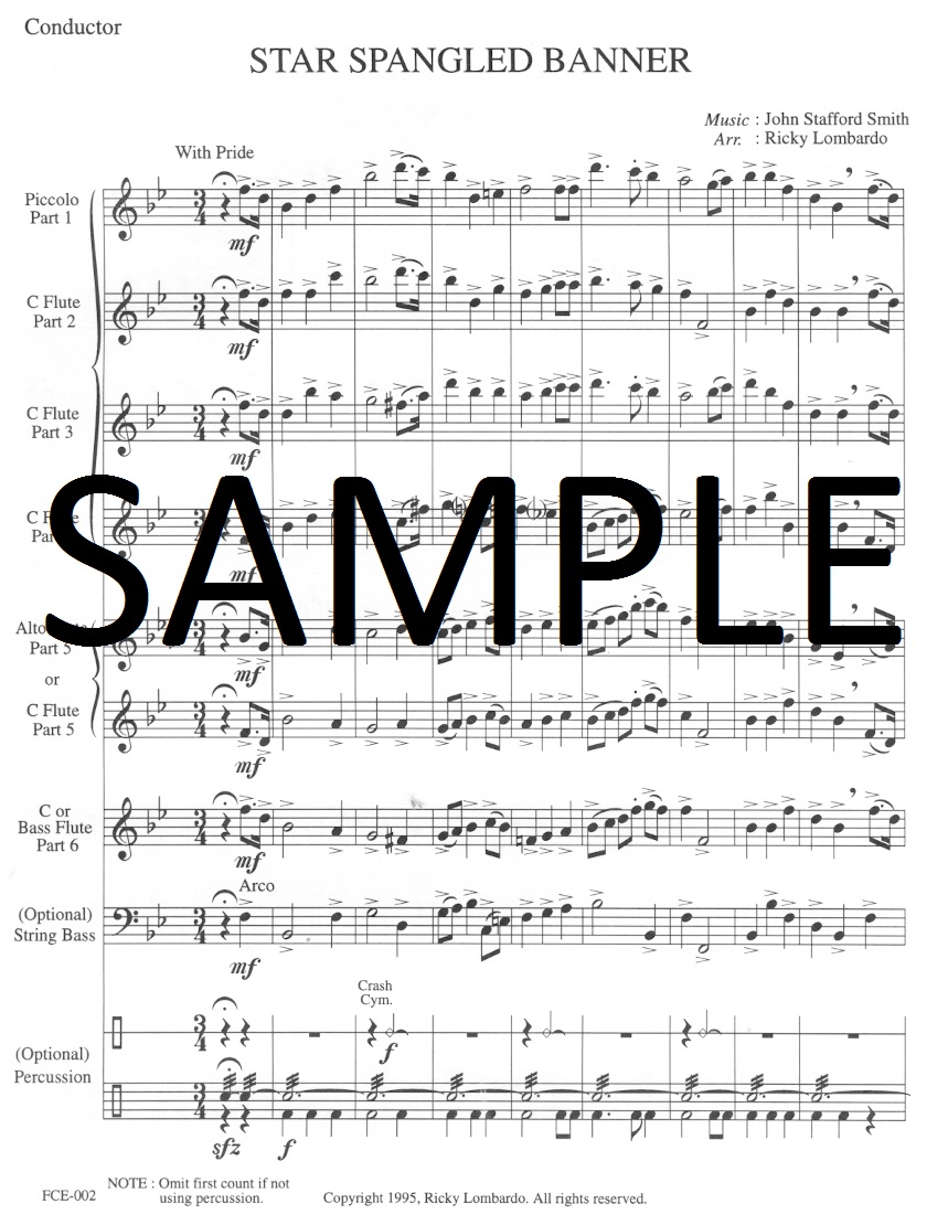 Buy Star Spangled Banner Online at $16 - Flute World
