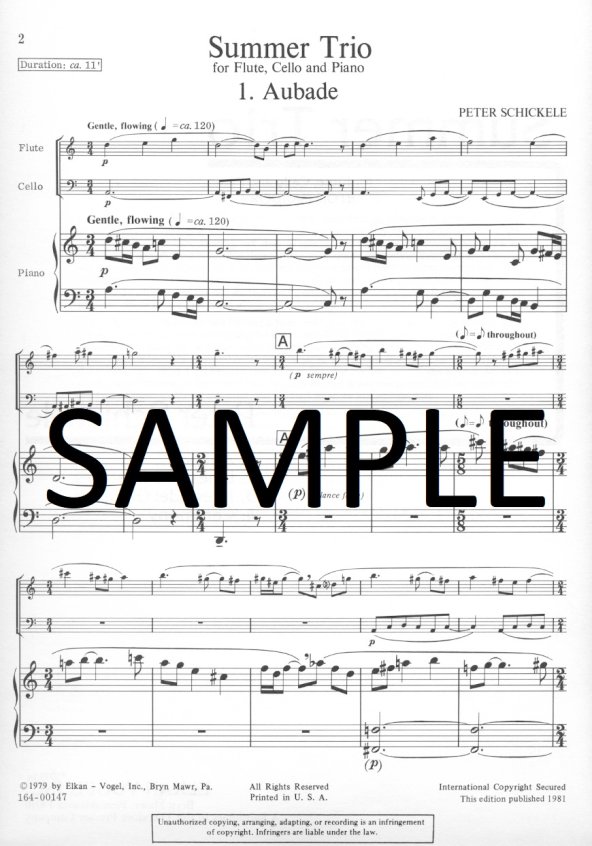 Buy Summer Trio Online at $23.99 - Flute World