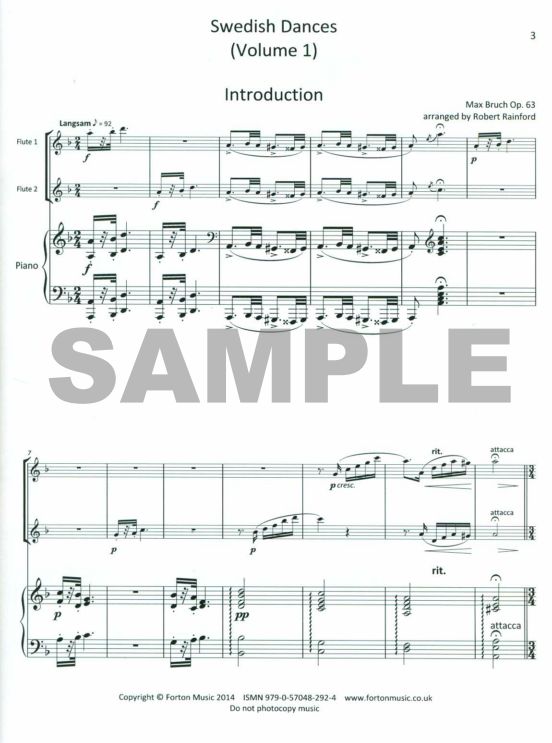 Buy Swedish Dances (v.1) Online at $24.95 - Flute World