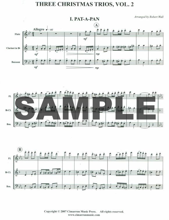 Buy Three Christmas Trios (v.2) Online at $15 - Flute World