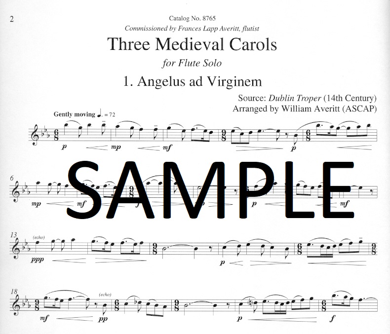 Buy Three Medieval Carols Online at $5 - Flute World
