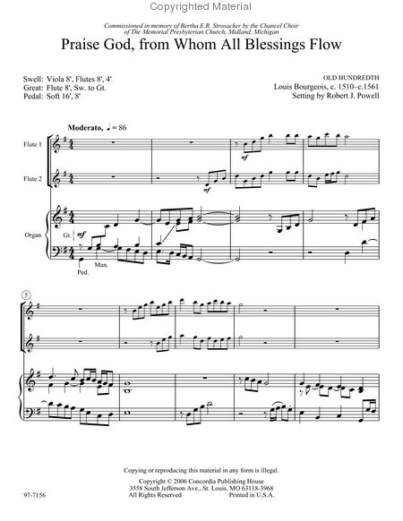 Buy Three Pieces for Two Flutes and Organ Online at $15 - Flute World
