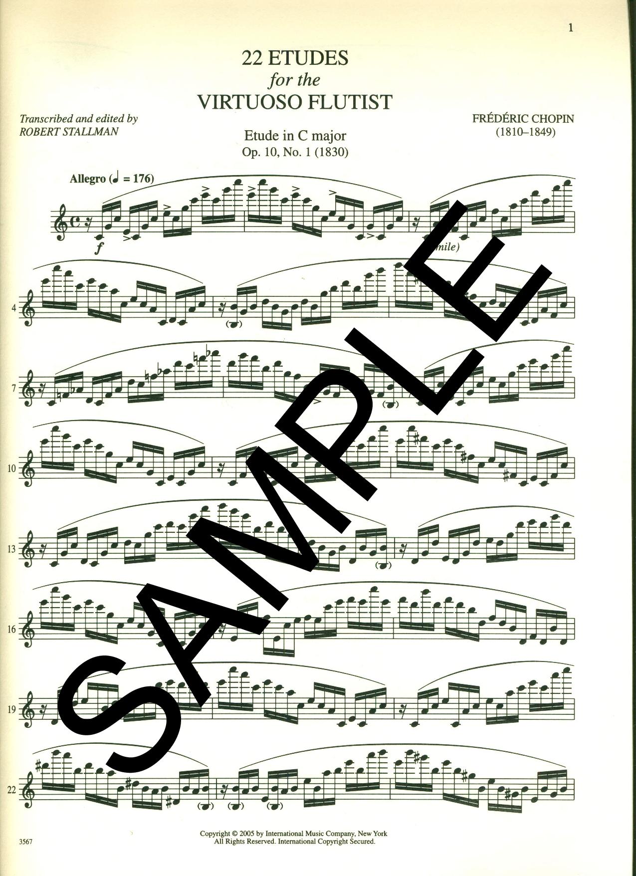 Buy 22 Etudes Opp. 10 and 22 (ed.Stallman) Online at $39.75 - Flute World