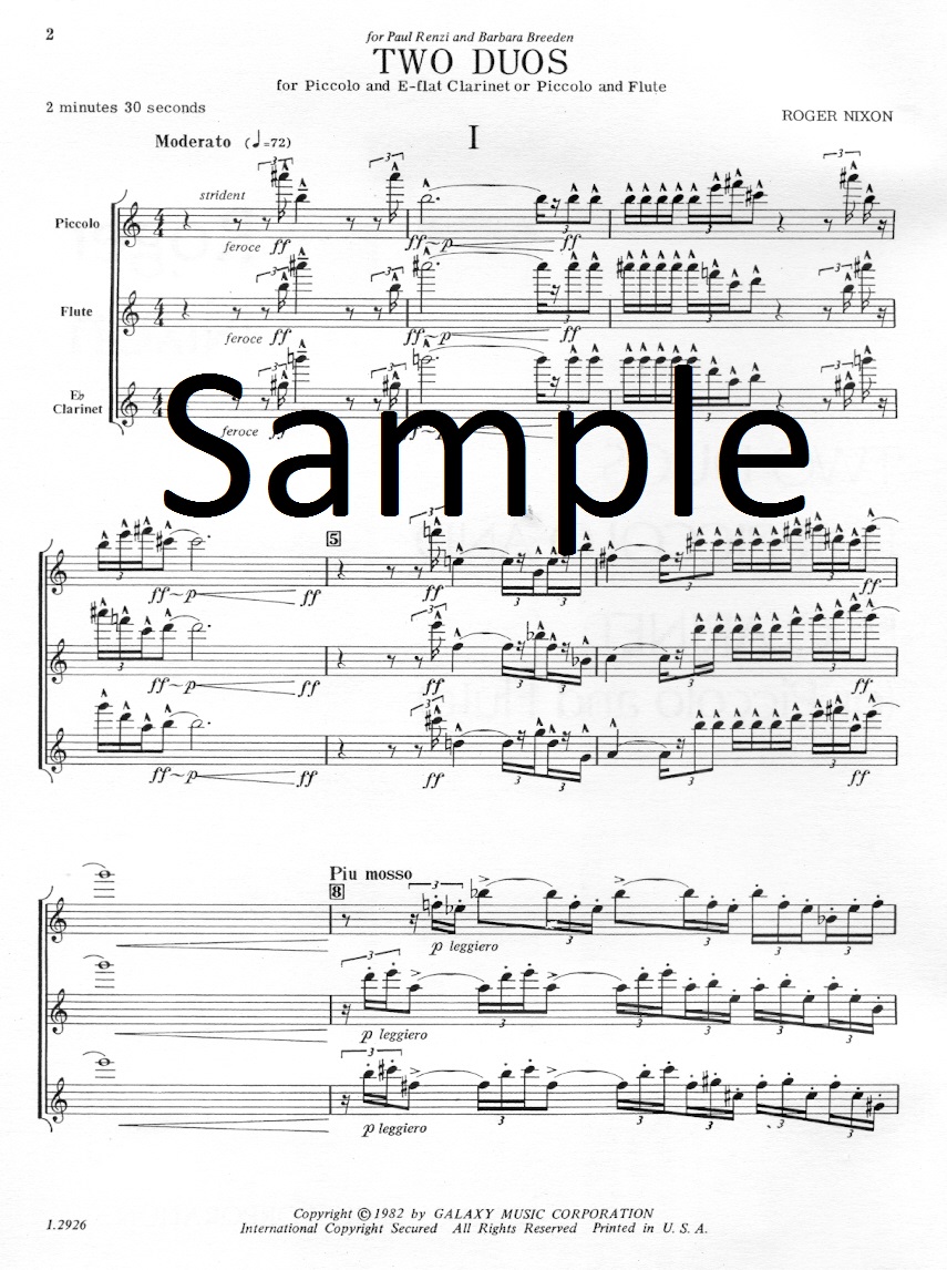 Buy Two Duos (2 scores) Online at $11.25 - Flute World