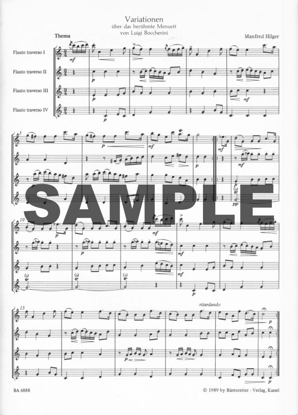 Buy Variations on the Famous Minuet by Luigi Boccherini Online at $19.5 ...