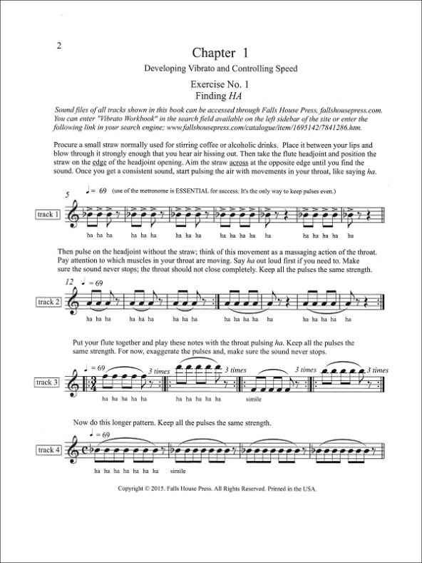 Buy Vibrato Workbook-2nd Edition Online at $25.99 - Flute World