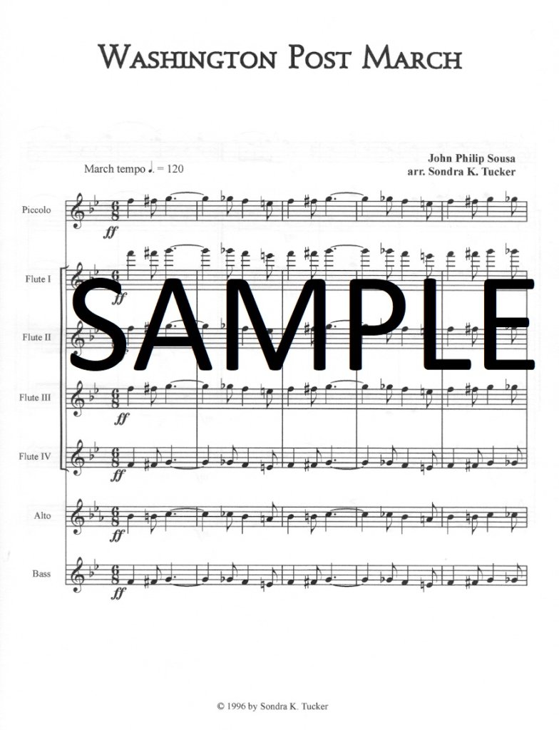 Buy Washington Post March Online at $18 - Flute World