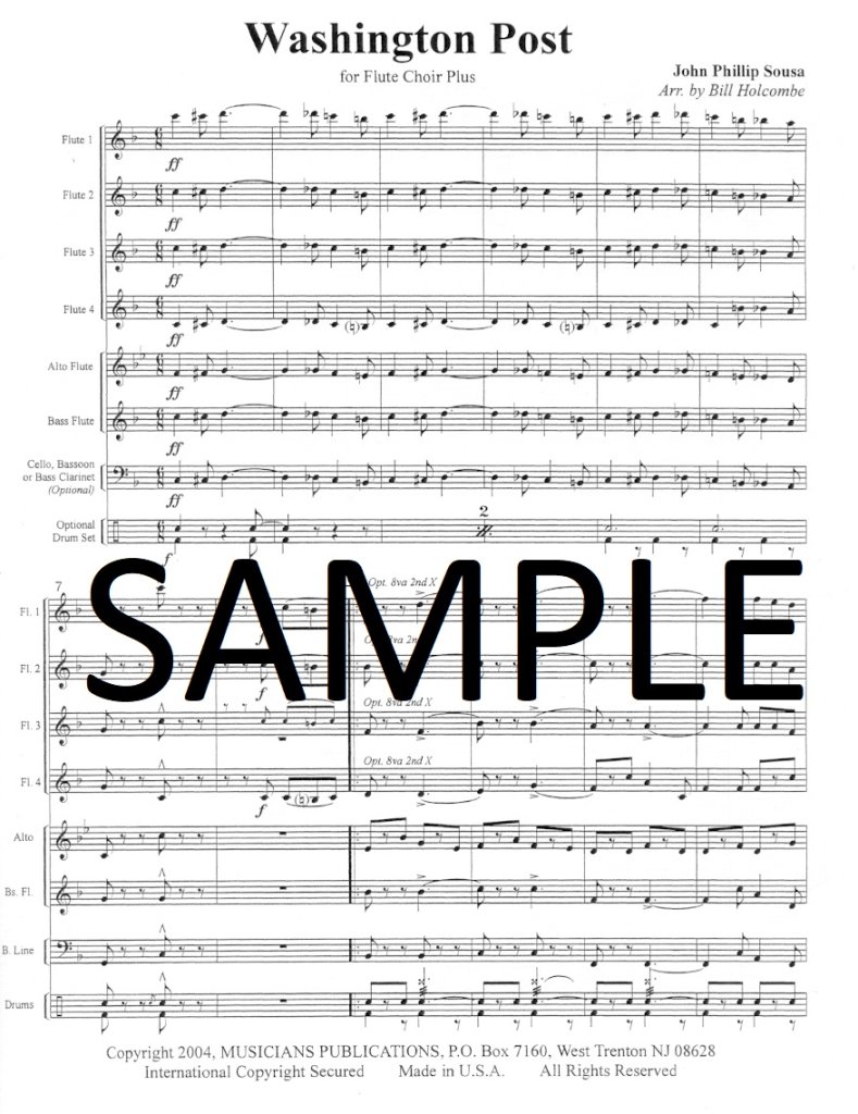 Buy Washington Post March Online at $15 - Flute World