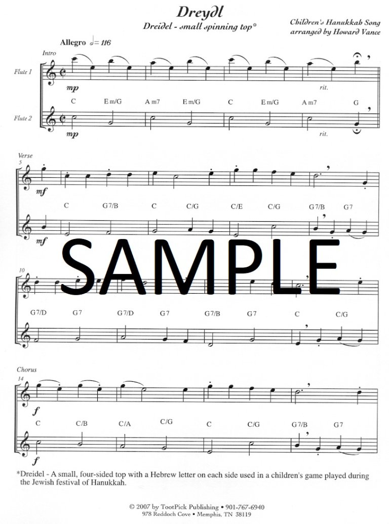 Buy Wind Shir-Jewish Flute Duets (score) Online at $15 - Flute World