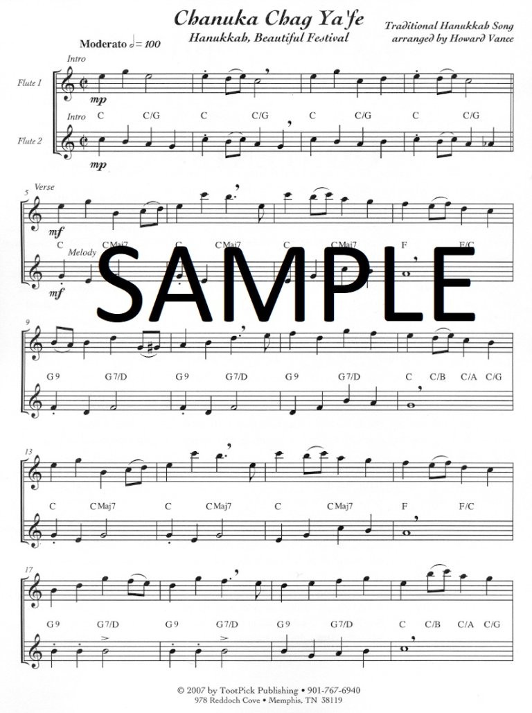 Buy Wind Shir-Jewish Flute Duets (score) Online at $15 - Flute World