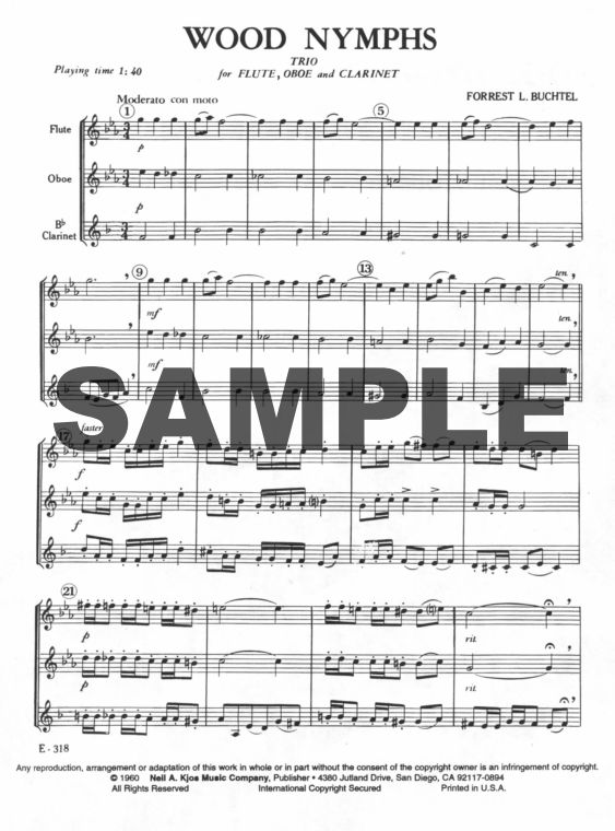 Buy Wood Nymphs Online at $12 - Flute World
